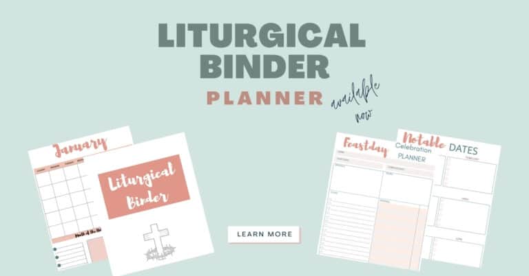 Putting Together a Liturgical Binder (plus printables)