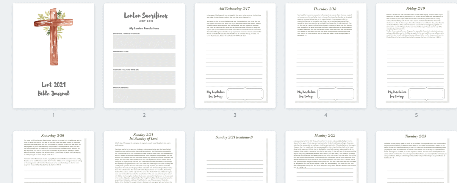 Lent Bible Reading Plan - Joyfully Domestic