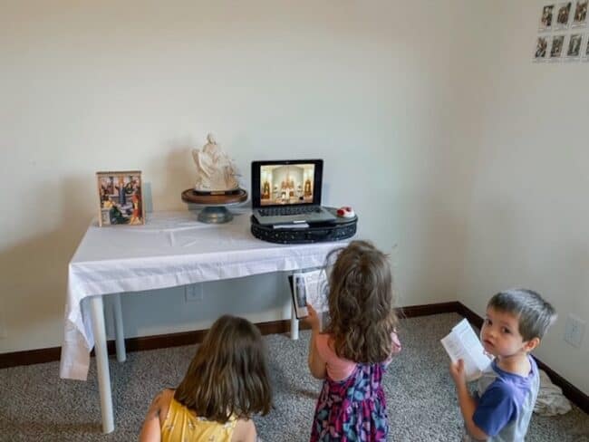 Catholic Home Altar Set Up - Joyfully Domestic